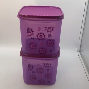 Tupperware | Kitchen | Tupperware Modular Mates Square 3 Set Of 2 ...